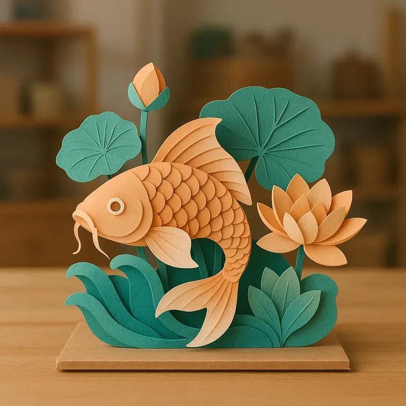 Layered 3D Papercraft Art Generators ChatGPT Image Prompt | PromptBase
