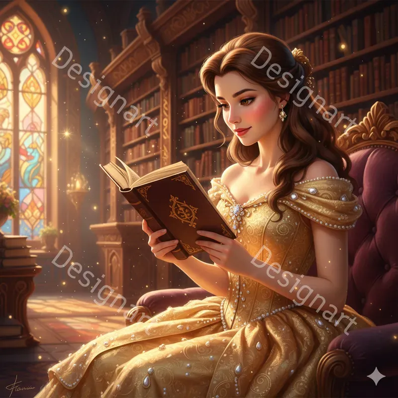 4K Disney Princess Portraits Gemini Image Prompt | PromptBase