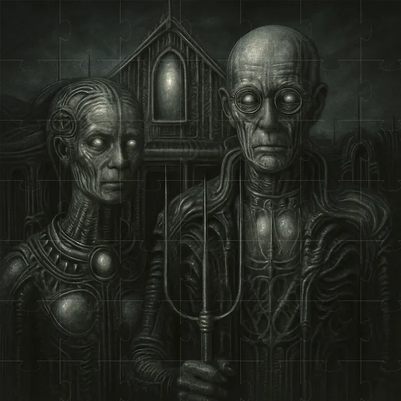 Reimagining Paintings Hr Giger Style ChatGPT Image Prompt | PromptBase