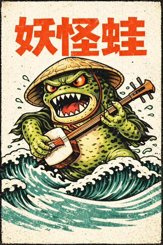 Vintage Japanese Kaiju Movie Posters ChatGPT Image Prompt | PromptBase