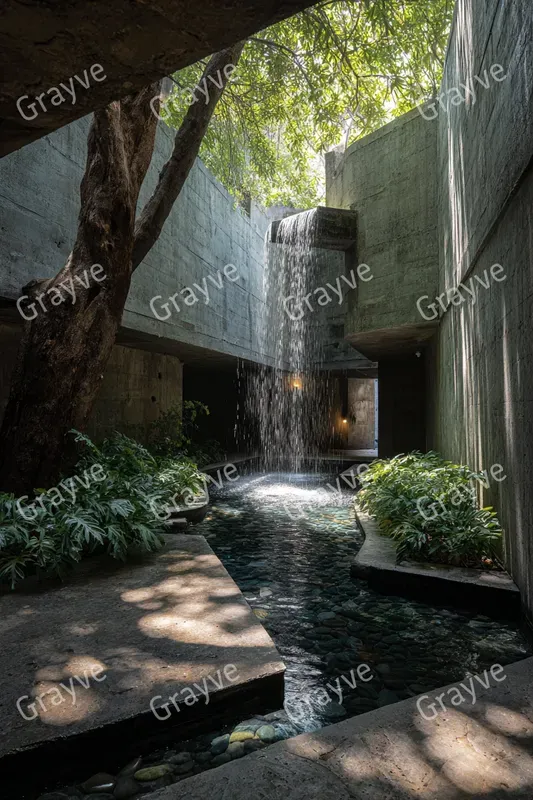Brutalist Organic Zen Sanctuaries Midjourney Prompt | PromptBase