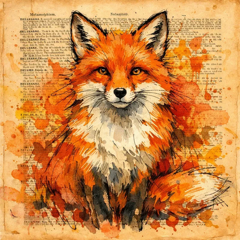 Vintage Dictionary Animal Art ChatGPT Image Prompt | PromptBase