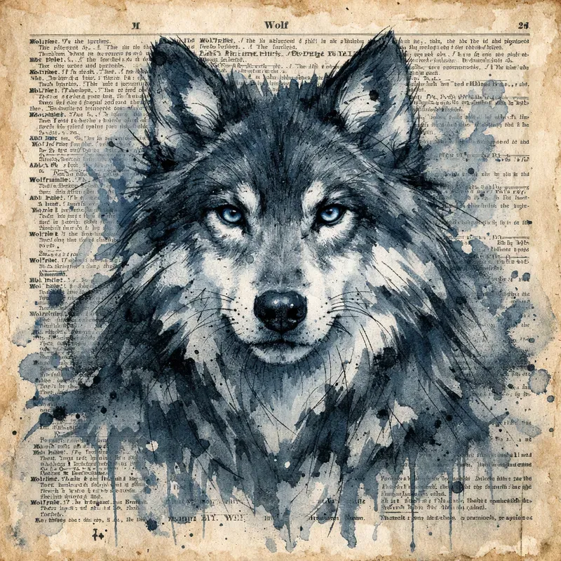 Vintage Dictionary Animal Art ChatGPT Image Prompt | PromptBase
