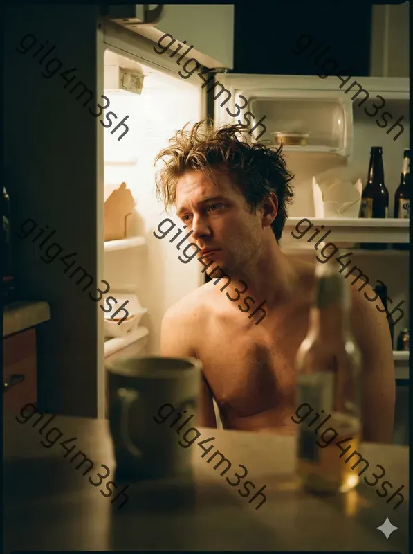 Cinematic Fridge Light Portraits Gemini Image Prompt | PromptBase