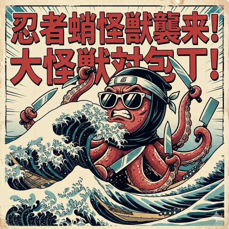 Vintage Japanese Kaiju Movie Posters Gemini Image Prompt | PromptBase