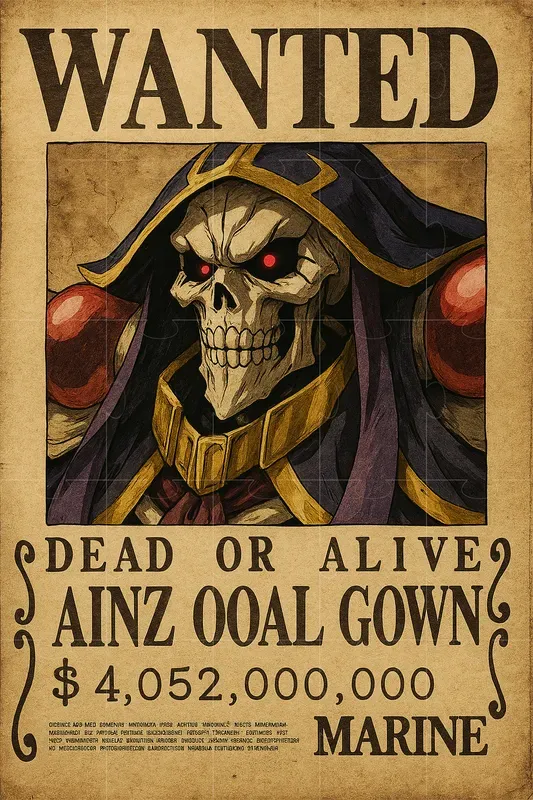 One Piece Wanted Bounty Posters ChatGPT Image Prompt | PromptBase