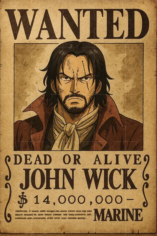 One Piece Wanted Bounty Posters ChatGPT Image Prompt | PromptBase