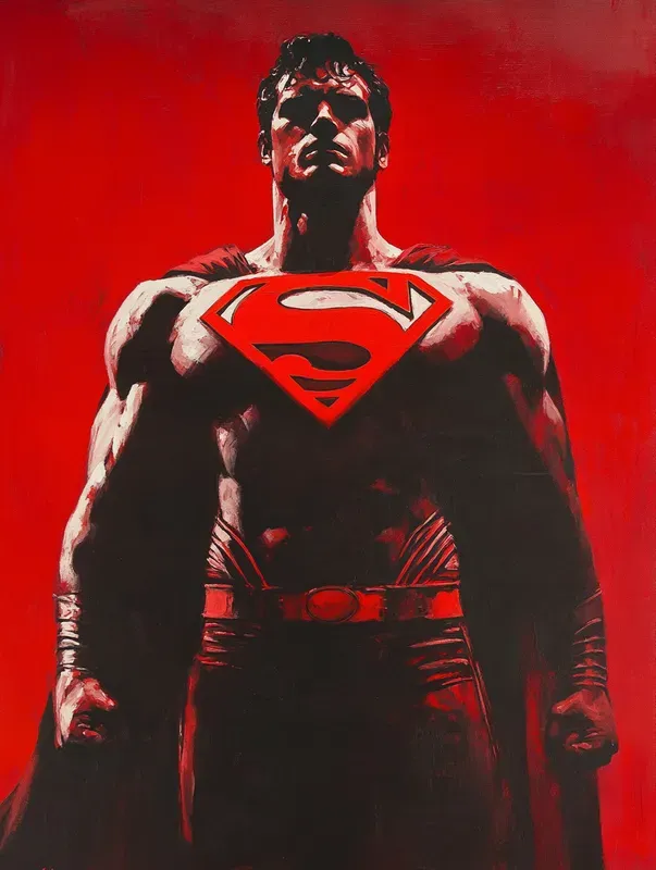 Realistic Superhero Poster Oil Paintings Midjourney Prompt | PromptBase