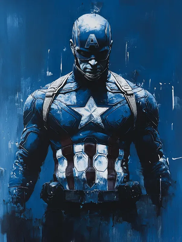 Realistic Superhero Poster Oil Paintings Midjourney Prompt | PromptBase