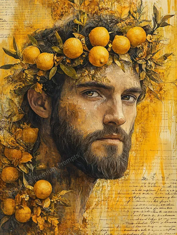 Citrus Portraits Junk Journal Pages Midjourney Prompt | PromptBase