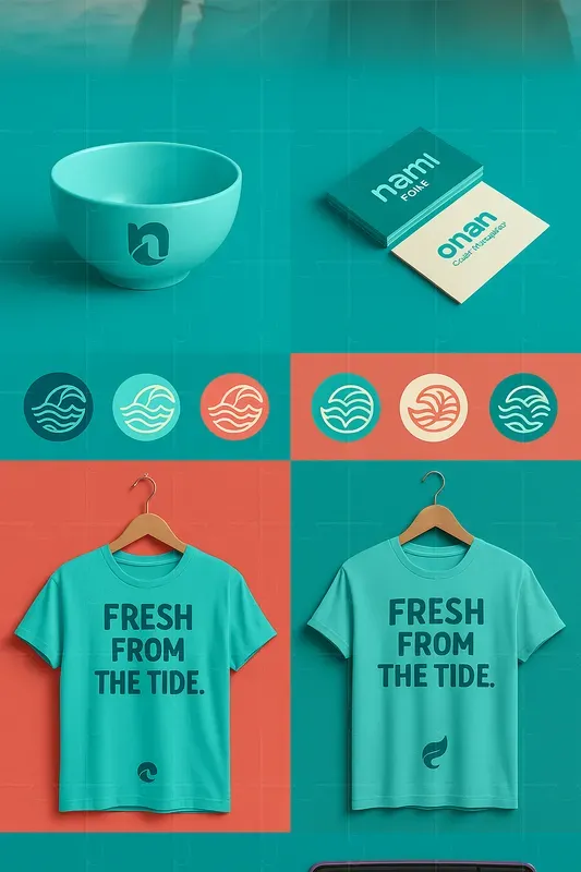 Vertical Brand Identity Showcases ChatGPT Image Prompt | PromptBase