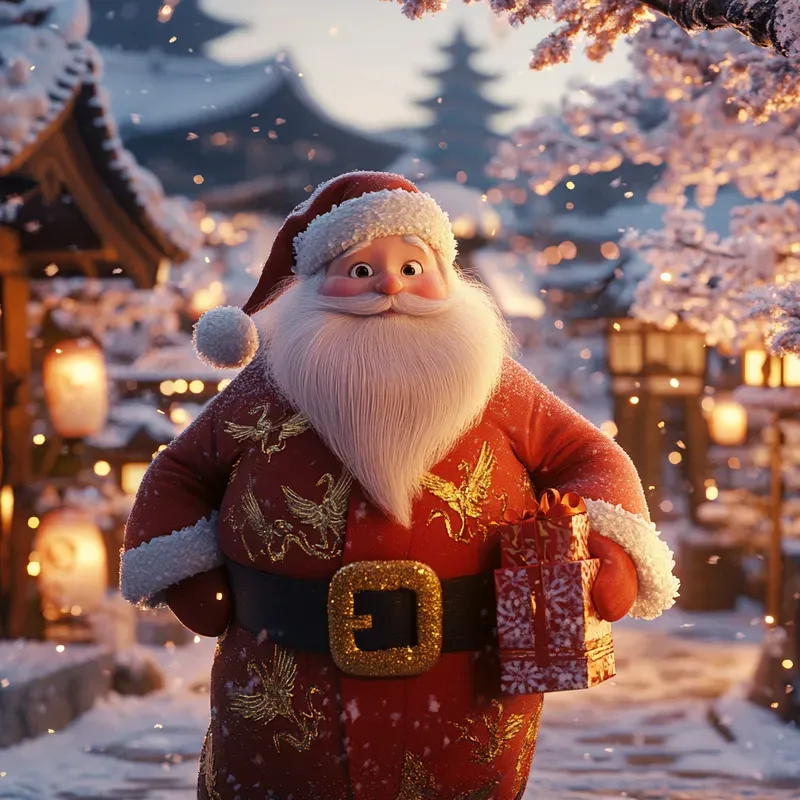 Pixar Santas Around The World Midjourney Prompt | PromptBase