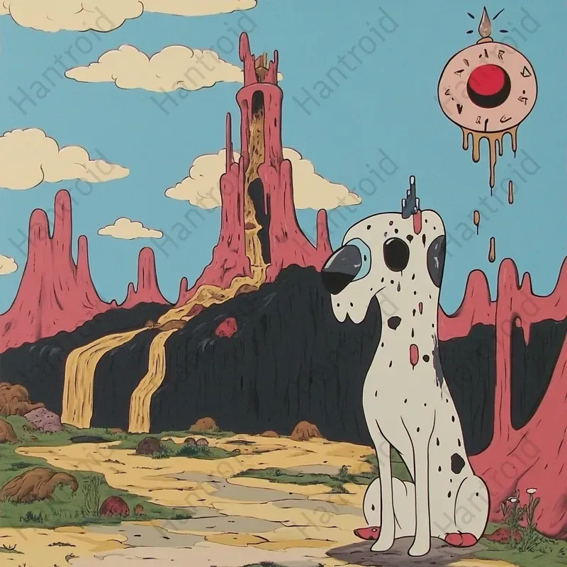 Surrealist Time Distortion Art Midjourney Prompt | PromptBase