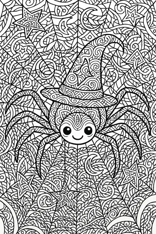 Tangled Zen Halloween Coloring Book Pages ChatGPT Image Prompt | PromptBase