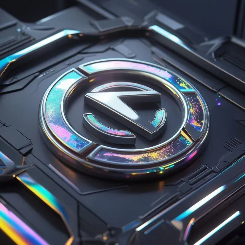 Chrome Holographic Logo Artworks Leonardo Ai Prompt | PromptBase