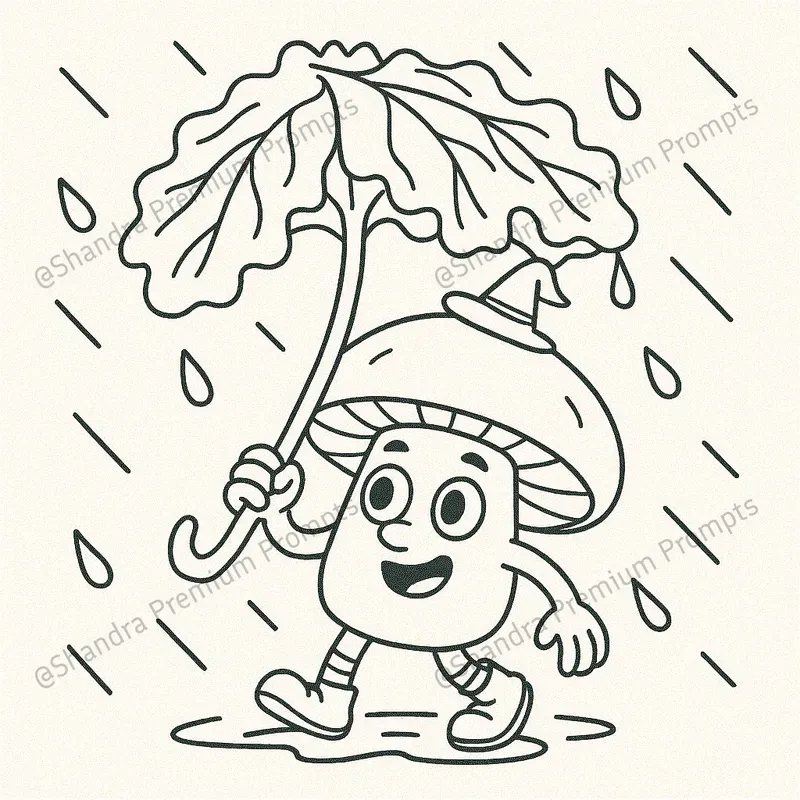 Fantasy Quirky Characters Coloring Books ChatGPT Image Prompt | PromptBase