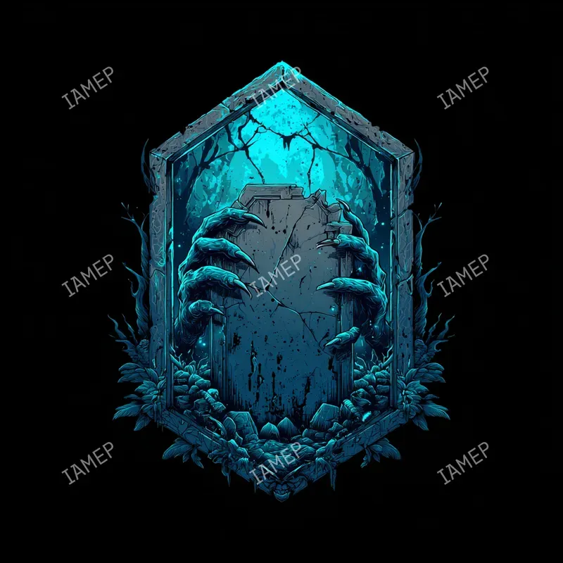 Sinister Gothic Horror Emblems Midjourney Prompt | PromptBase