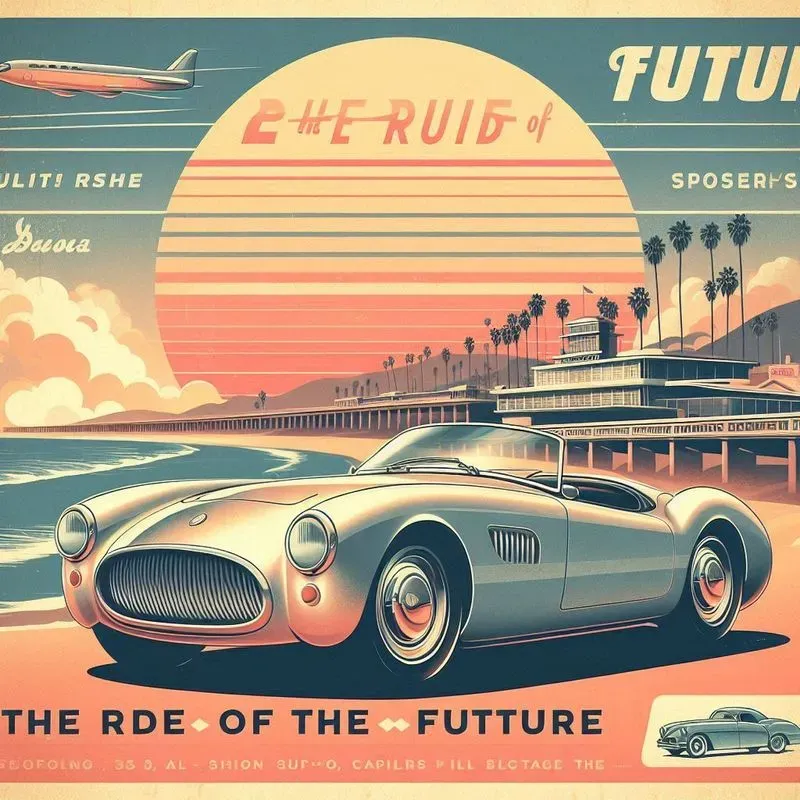 Vintage Car Posters From The 1950s DALL·E Prompt | PromptBase