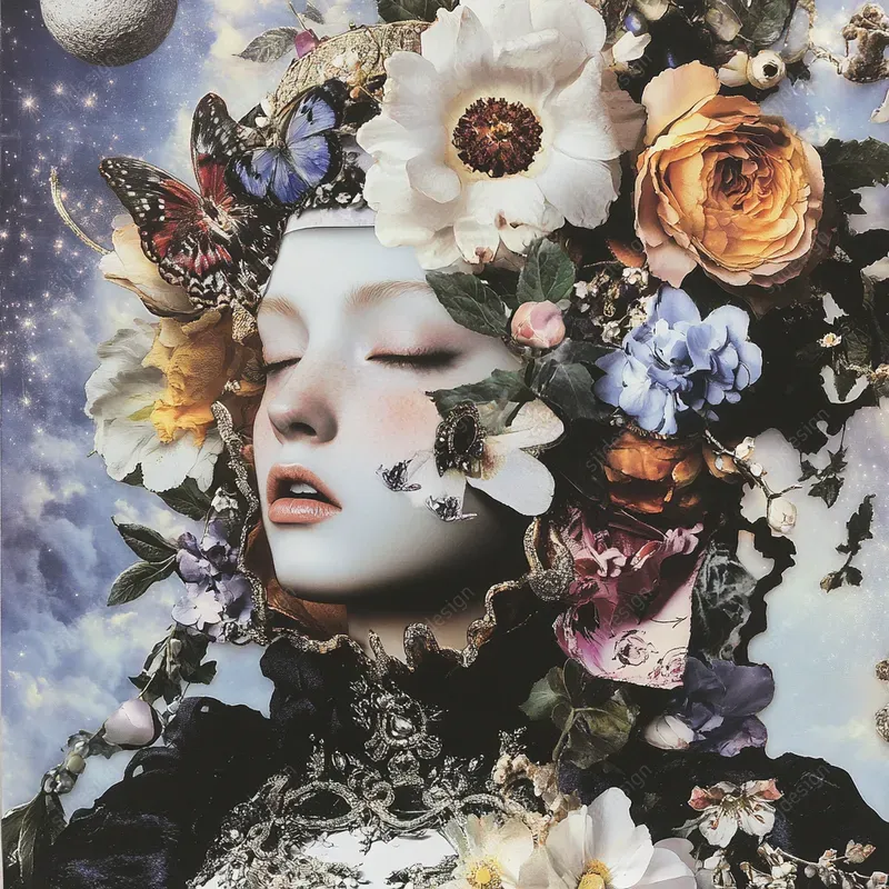 Baroque Collage Art Maximalist Designs Midjourney Prompt | PromptBase