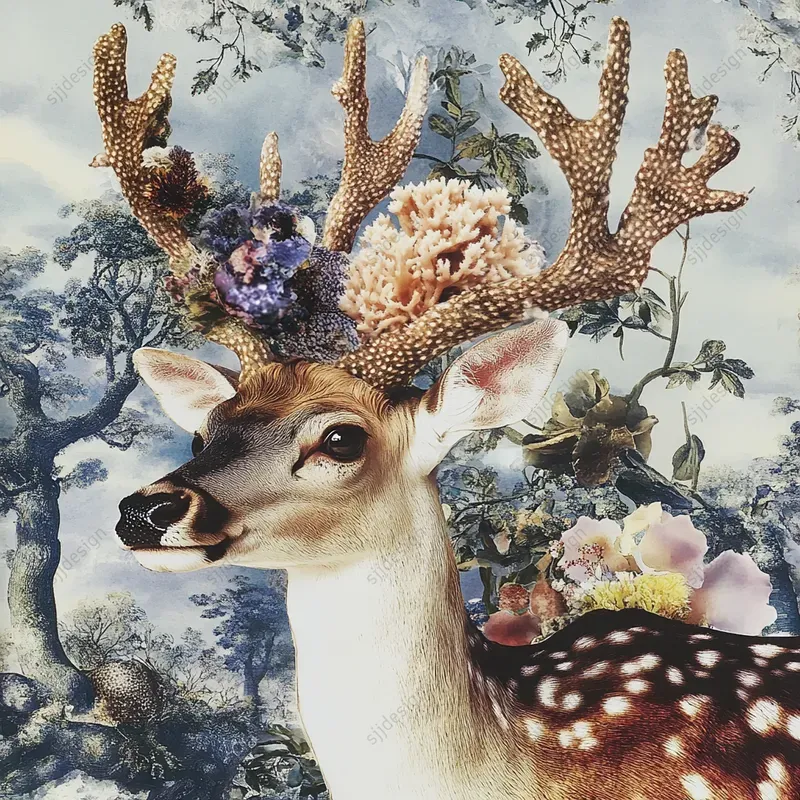 Baroque Collage Art Maximalist Designs Midjourney Prompt | PromptBase