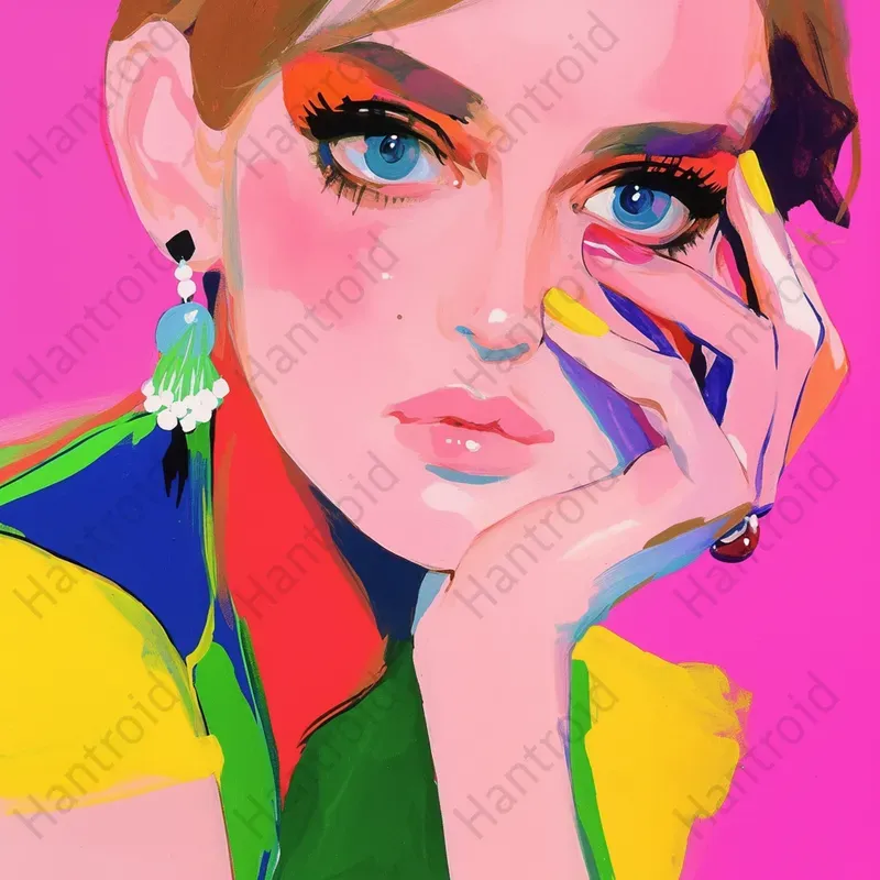 Vibrant Pop Art Portraits Midjourney Prompt | PromptBase