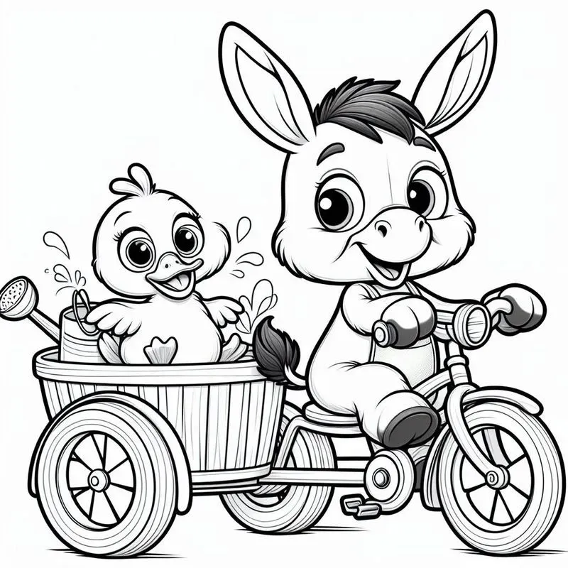Custom Cartoon Coloring Scenes DALL·E Prompt | PromptBase