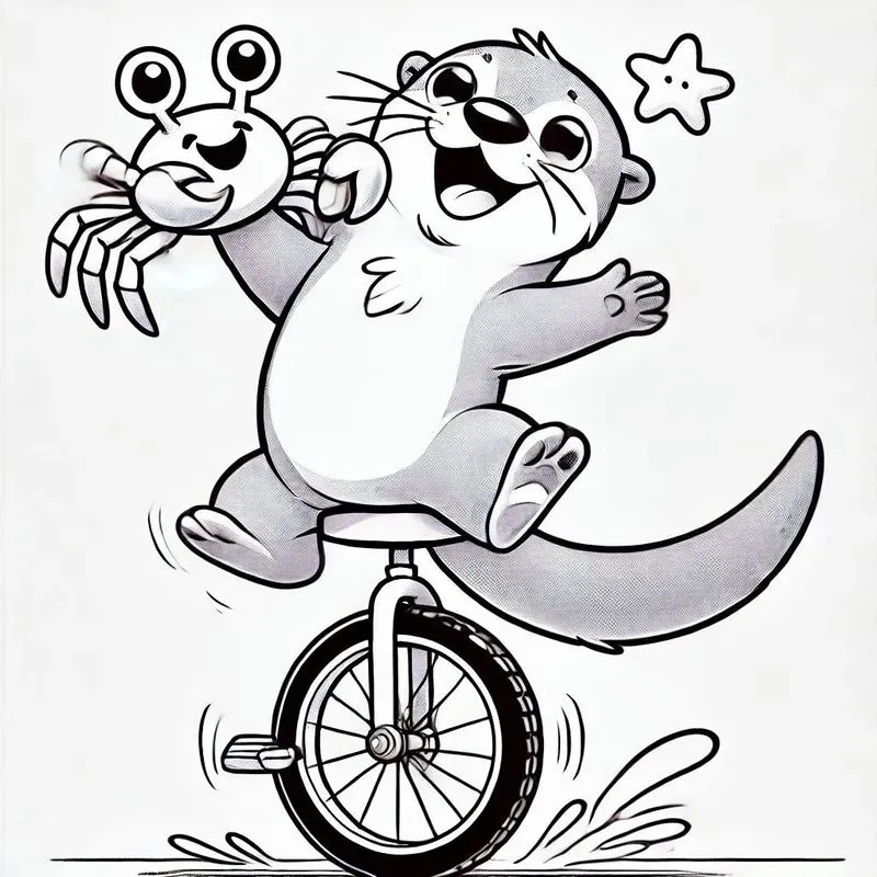 Custom Cartoon Coloring Scenes DALL·E Prompt | PromptBase