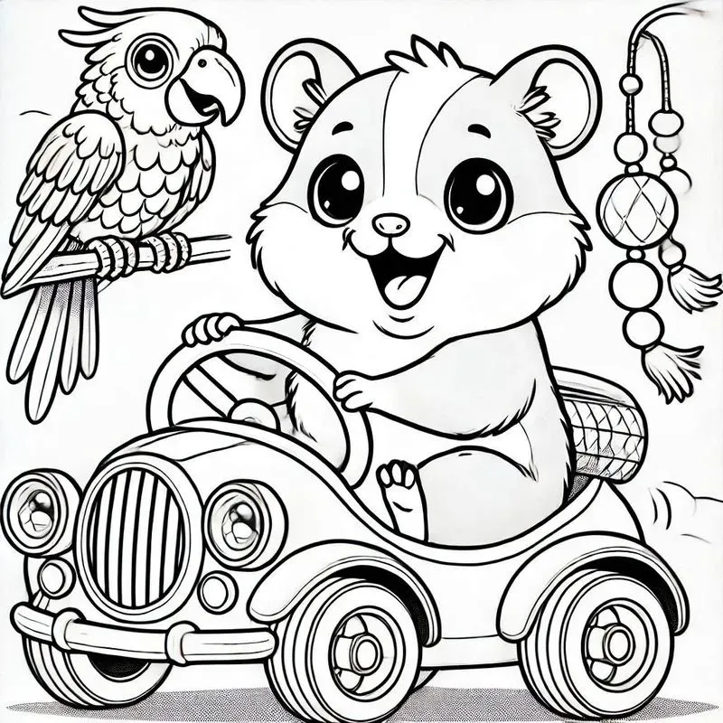 Custom Cartoon Coloring Scenes DALL·E Prompt | PromptBase