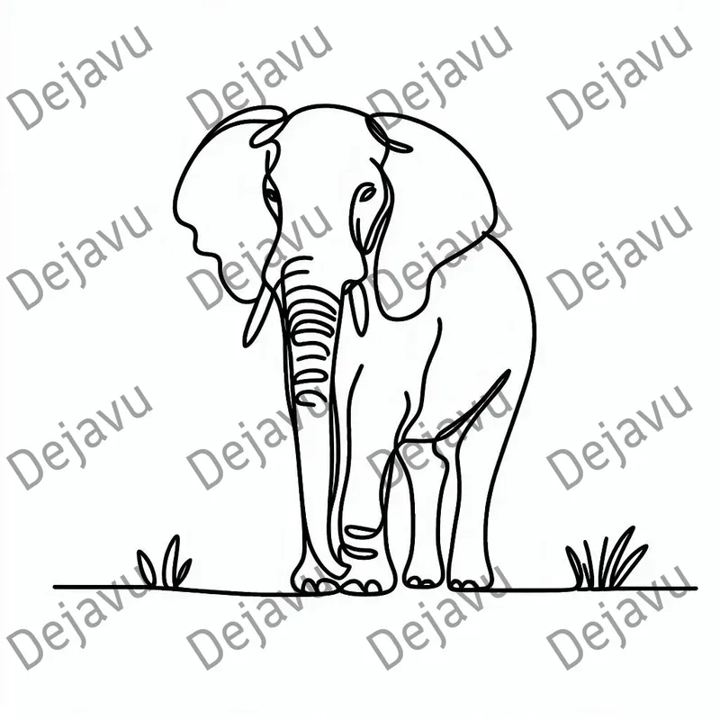 Simple Linear Animals DALL·E Prompt | PromptBase