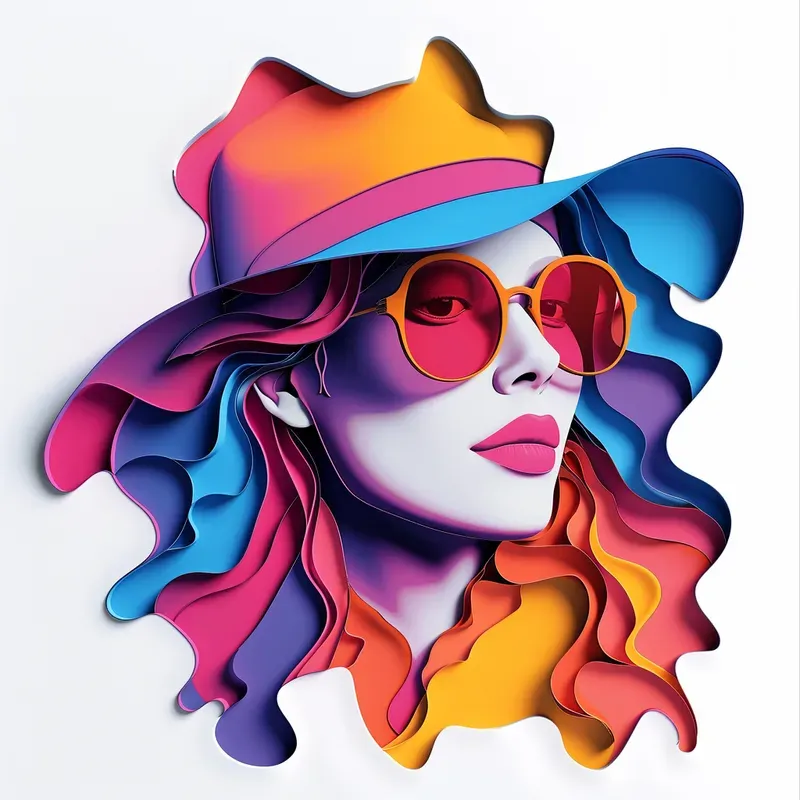 Paper Cut Out Art Style Logos Midjourney Prompt | PromptBase