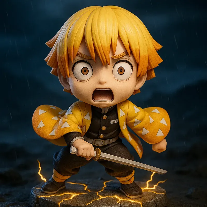 Demon Slayer Chibistyle 3D Renders ChatGPT Image Prompt | PromptBase