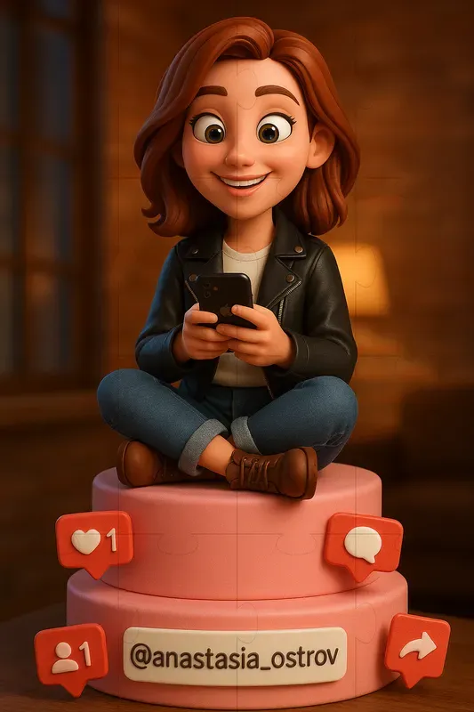 3D Characters On Social Media Cakes ChatGPT Image Prompt | PromptBase