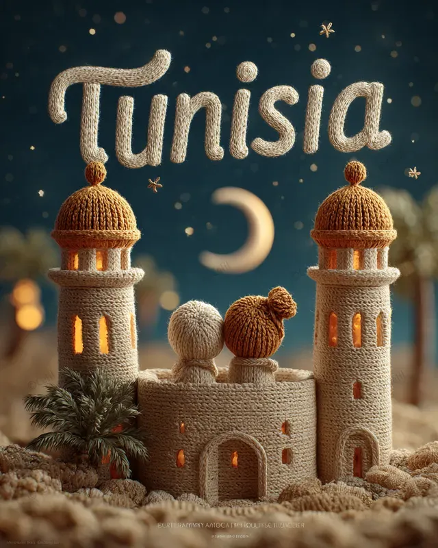 3D Crochet Ramadan Poster Art Midjourney Prompt | PromptBase