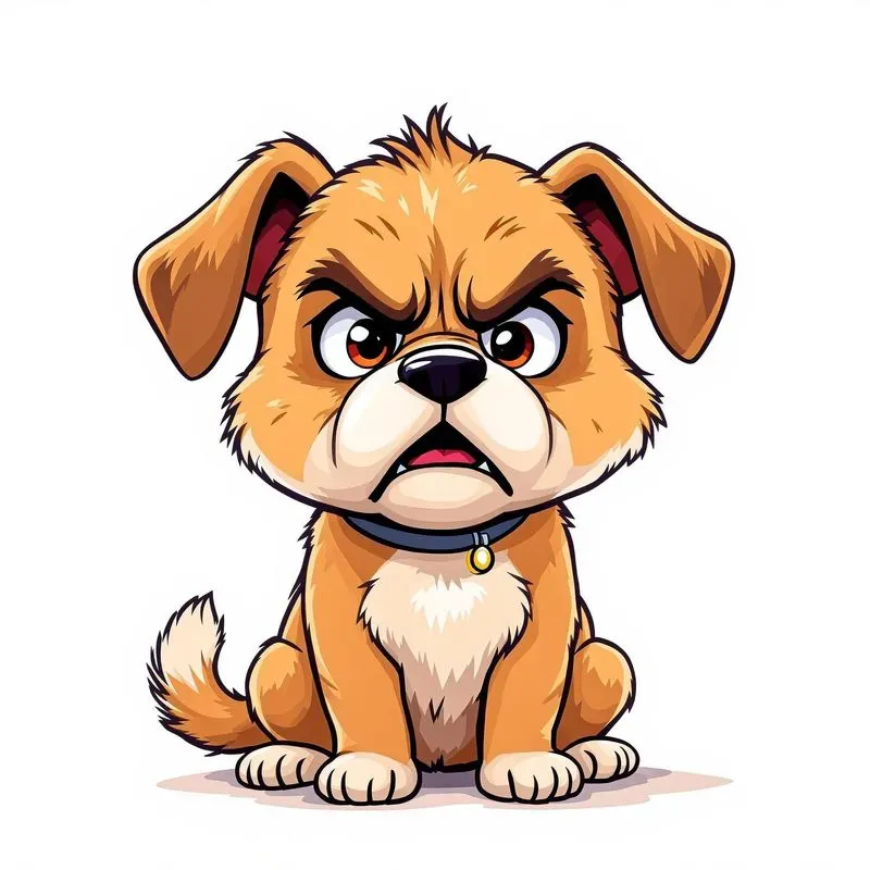 Cartoon Style Drawing Cute Angry Animals FLUX Prompt | PromptBase