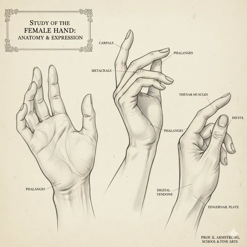 Academic Anatomy Drawing Lessons Gemini Image Prompt | PromptBase