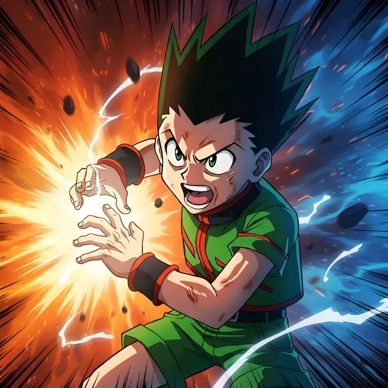 Anime Characters With Signature Moves Imagen Prompt | PromptBase