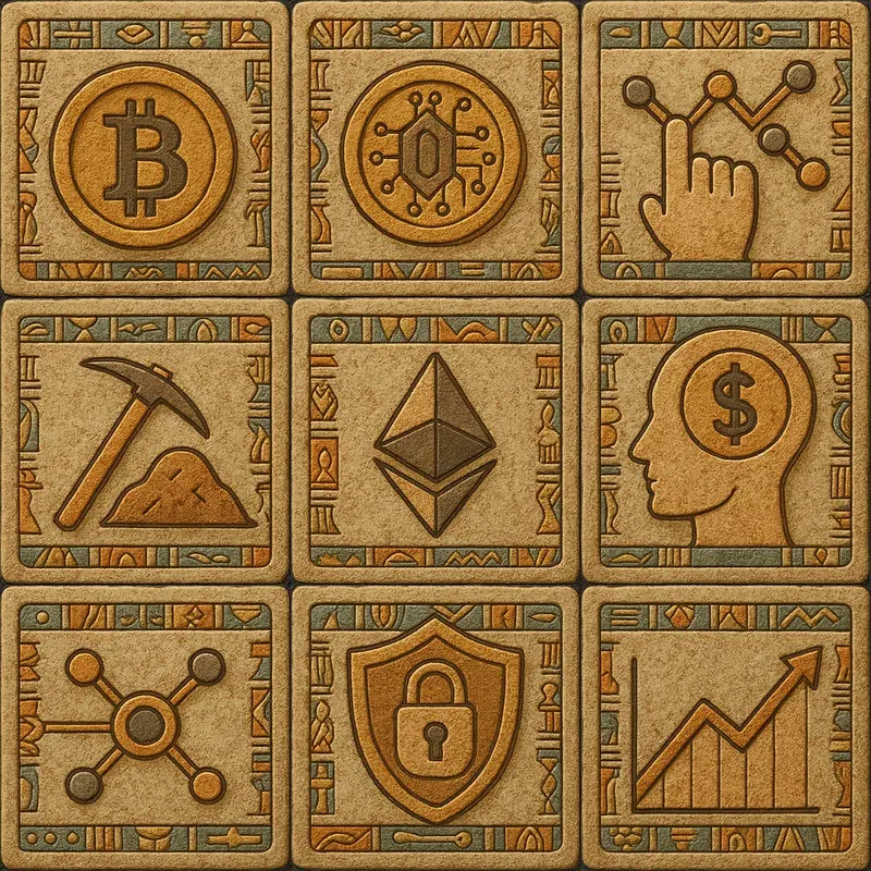 Egyptian Fresco Icon Set Generators ChatGPT Image Prompt | PromptBase