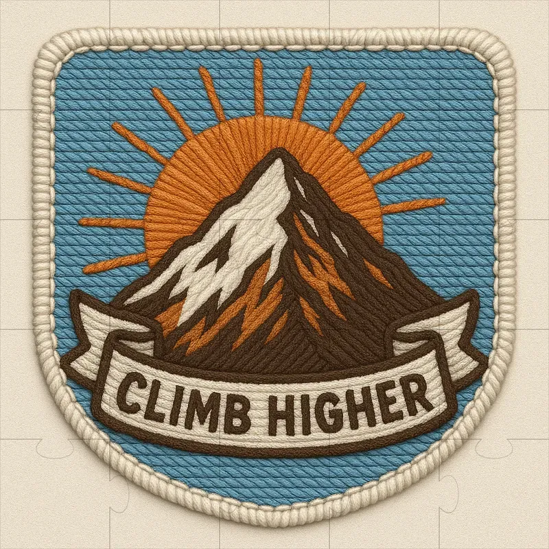 Embroidered Badge Patch Designs ChatGPT Image Prompt | PromptBase