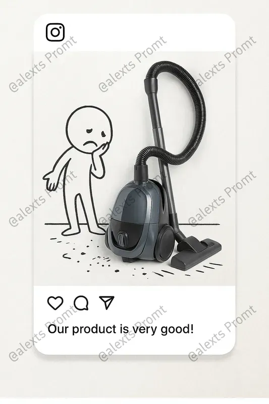 Realistic Ig Cards With Doodle Products ChatGPT Image Prompt | PromptBase