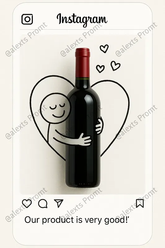 Realistic Ig Cards With Doodle Products ChatGPT Image Prompt | PromptBase