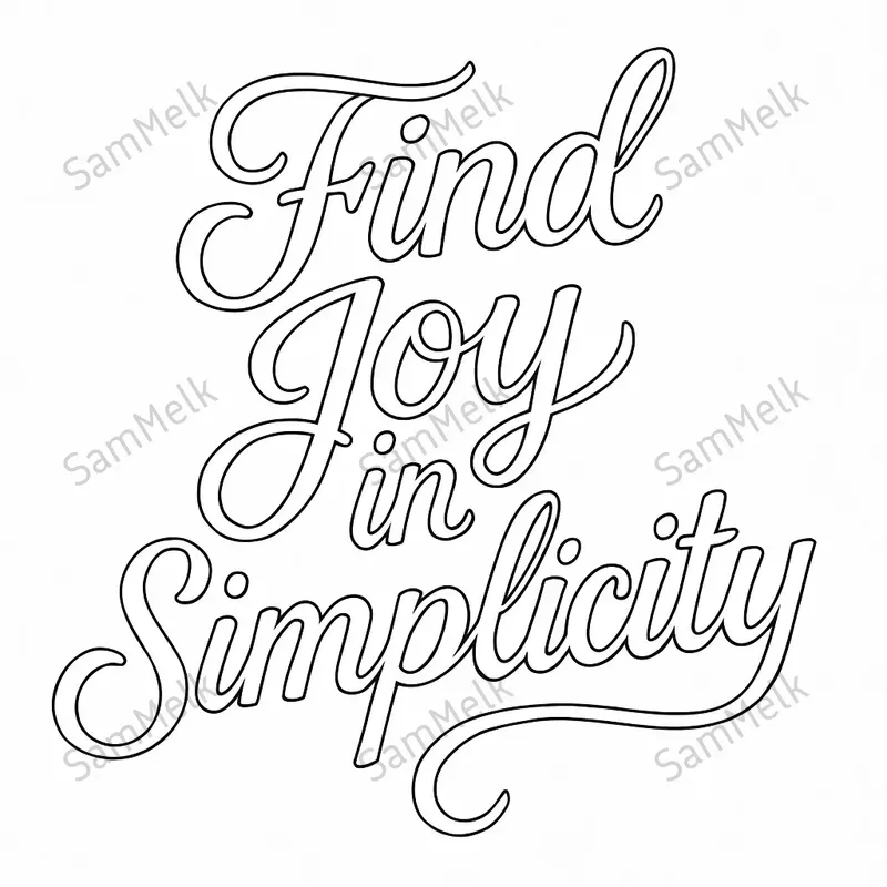 Inspirational Colouring Page Text Art ChatGPT Image Prompt | PromptBase