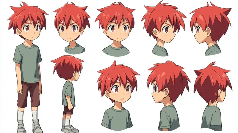 Simple Anime Character Sheets Midjourney Prompt | PromptBase