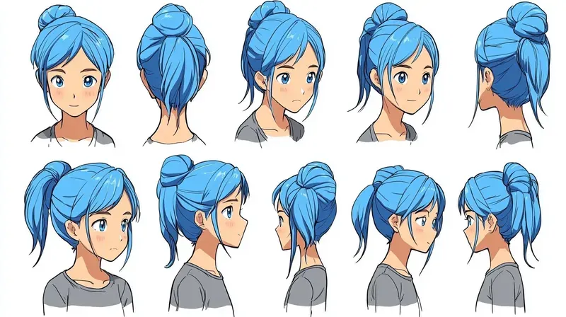 Simple Anime Character Sheets Midjourney Prompt | PromptBase