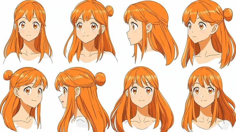 Simple Anime Character Sheets Midjourney Prompt | PromptBase