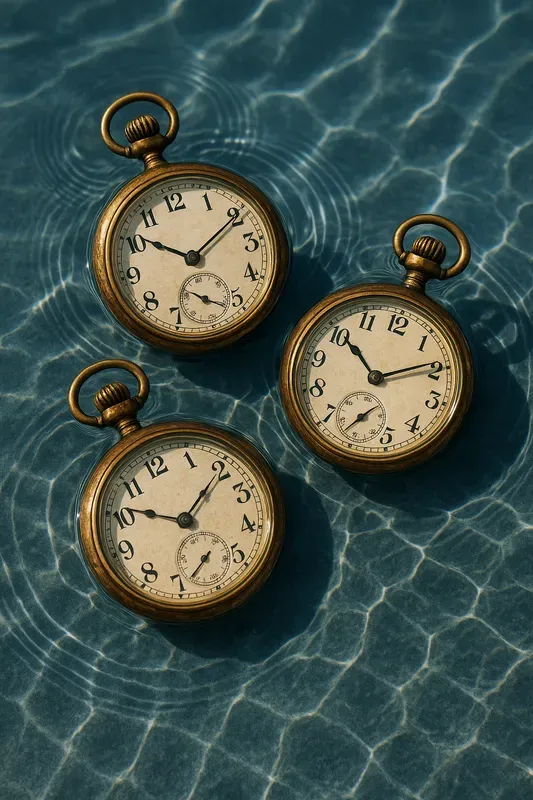 Floating Half Submerged 3 Object Shots ChatGPT Image Prompt | PromptBase