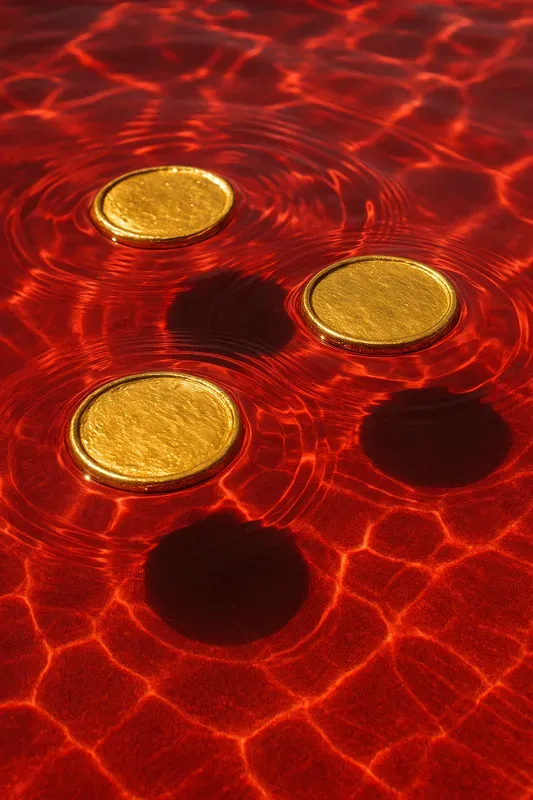 Floating Half Submerged 3 Object Shots ChatGPT Image Prompt | PromptBase