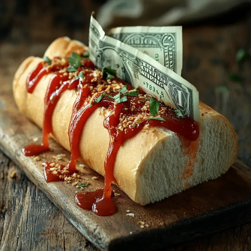 Fast Food Money Drizzles Midjourney Prompt | PromptBase