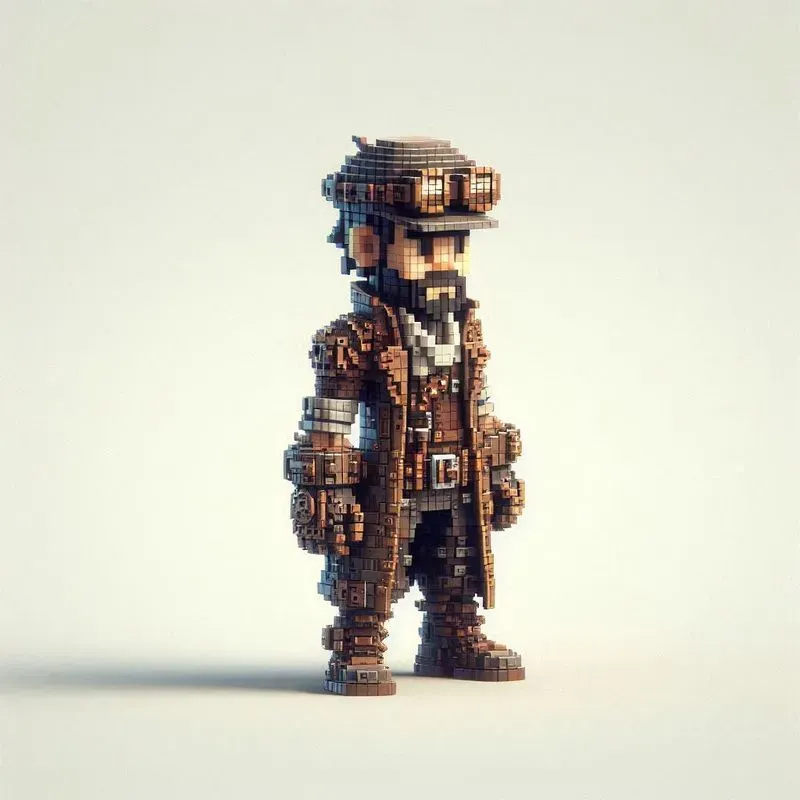 3D Pixel Art Character Variations DALL·E Prompt | PromptBase