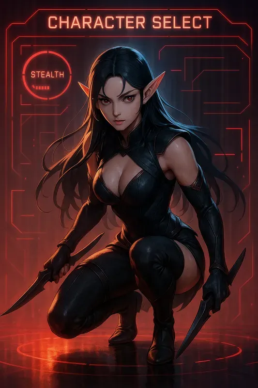 Fantasy RPG Character Select Screens ChatGPT Image Prompt | PromptBase