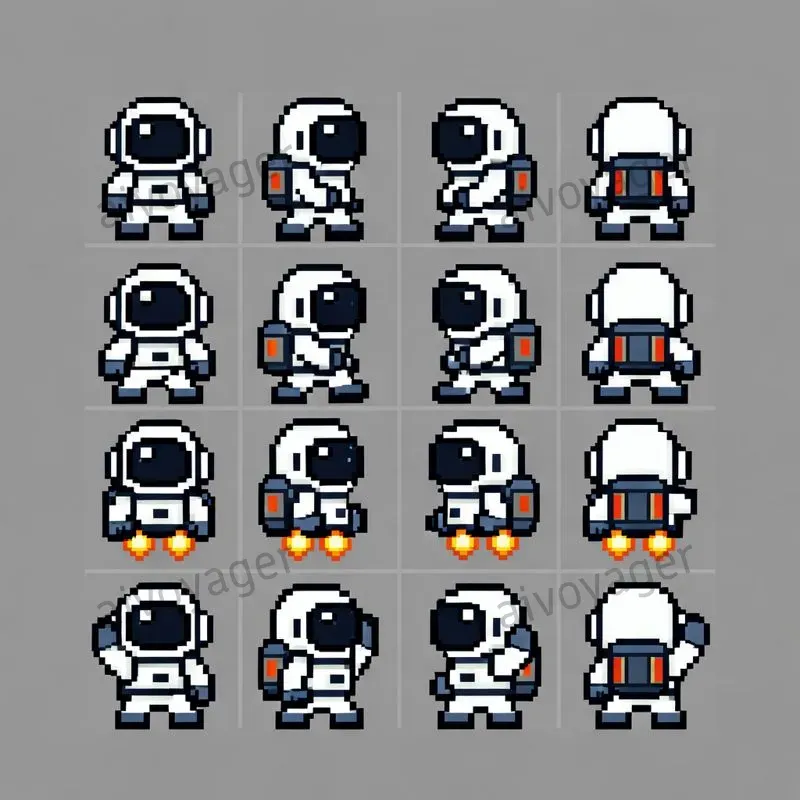 Mobile Microsprite Sheet Generator ChatGPT Image Prompt | PromptBase